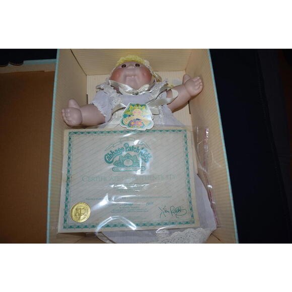 Toys | Vtg Cabbage Patch Kids Doll Porcelain Collection 1985 Jenifer ...